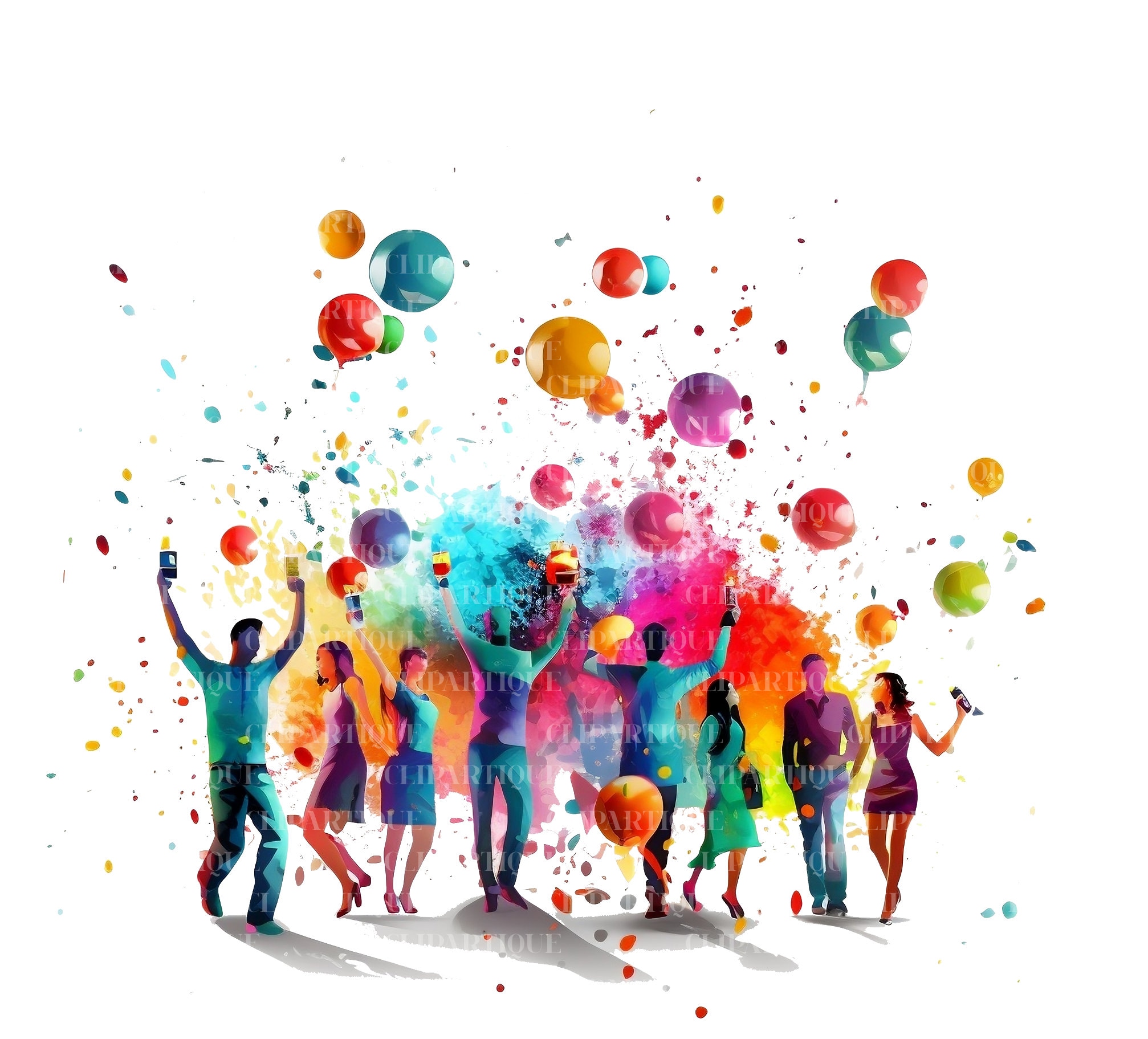 PARTY PACK Pngs Celebration CLIPART Birthday Wedding - Etsy