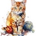 Watercolor Cats Clipart 12 Designs Digital Download - Etsy