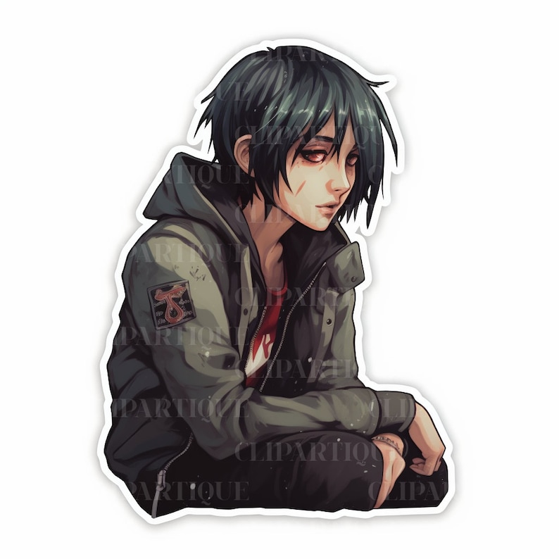 EMO STICKERS Png CLIPART Goth Punk Laptop Macbook Bottle - Etsy