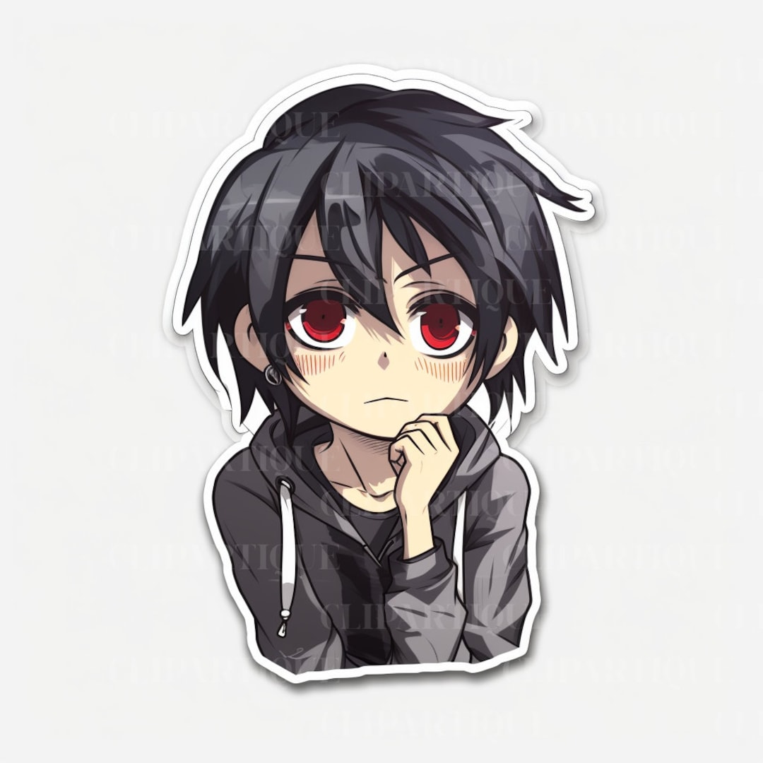 EMO STICKERS Png CLIPART | Goth, Punk | Laptop MacBook Bottle Phone ...