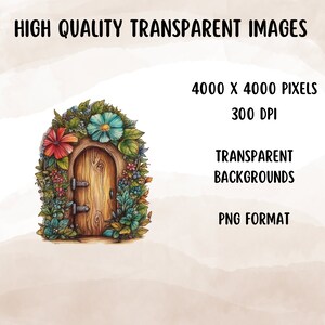 FOREST FAIRY DOOR Clipart Bundle 68x Png - Watercolor - Fantasy ...