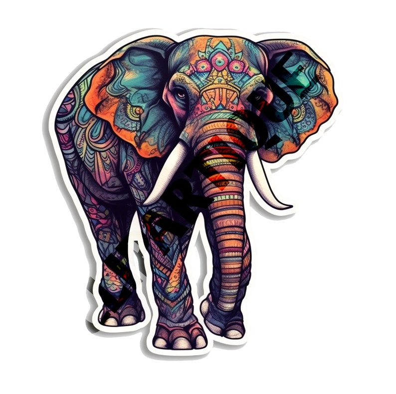 Elephant Sticker 10x Variations Digital Download - Etsy