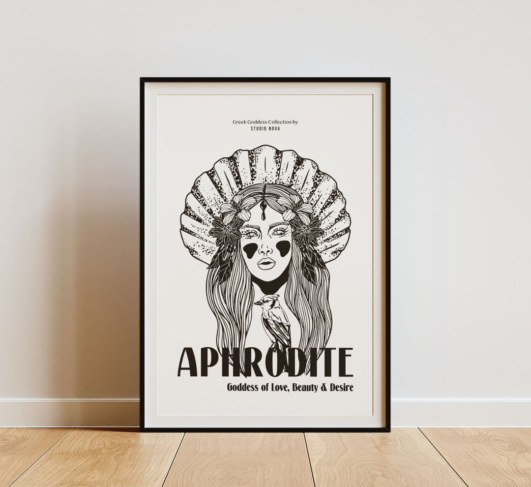 Aphrodite Greek Goddess, Greek Mythology, Printable Art, Digital Wall ...