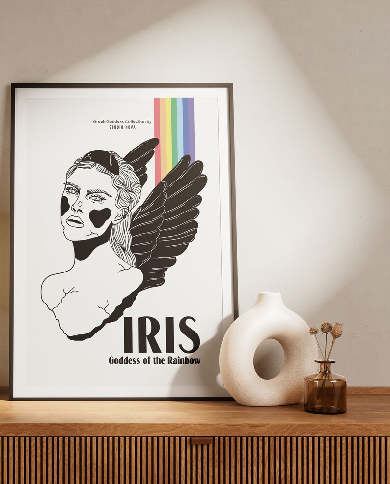 Iris Greek Goddess, Greek Mythology, Printable Art, Digital Download ...