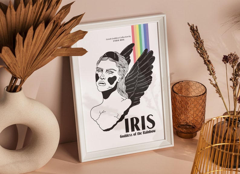 Iris Greek Goddess, Greek Mythology, Printable Art, Digital Download ...