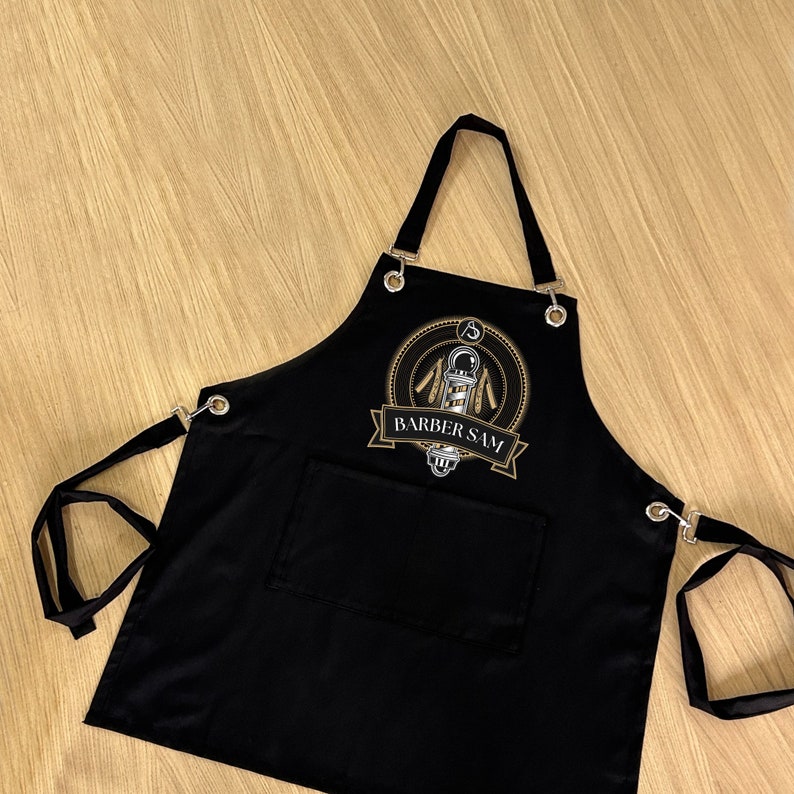 Customized Barber Apron for Men, Logo Printed Apron for Haircut, Man ...