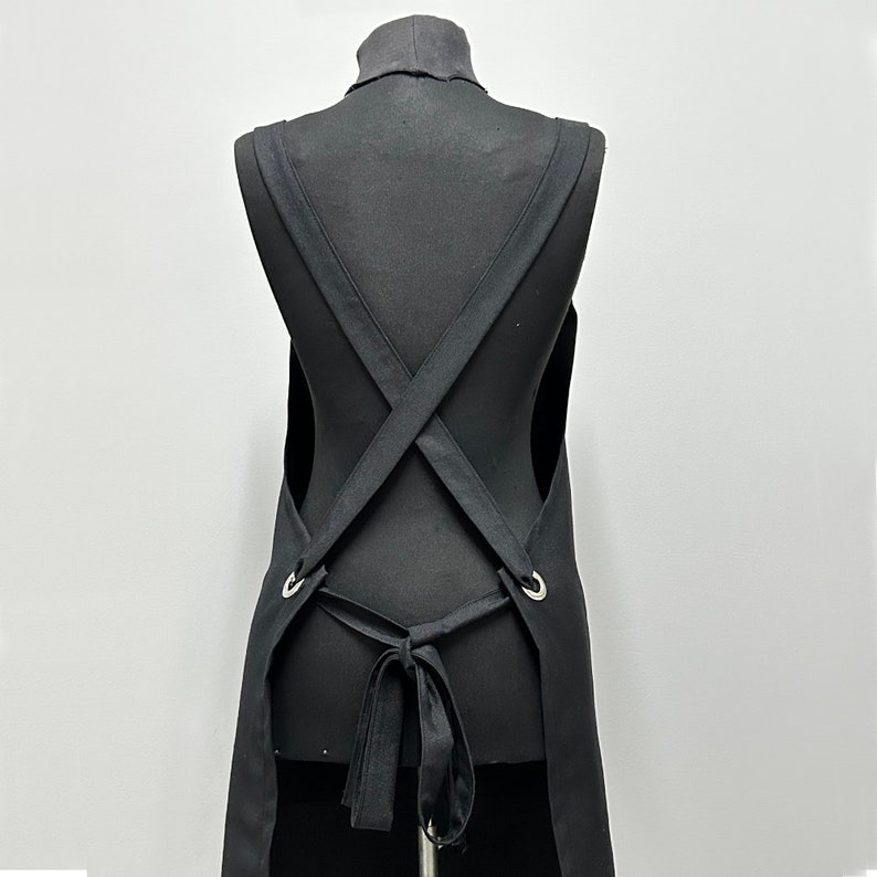 Custom Cross Back Barber Apron, Man Apron With Pocket, Custom Text ...