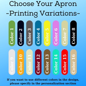 Custom Ruffled Woman Apron, Text Printed Kitchen Apron, Plus Size Apron ...