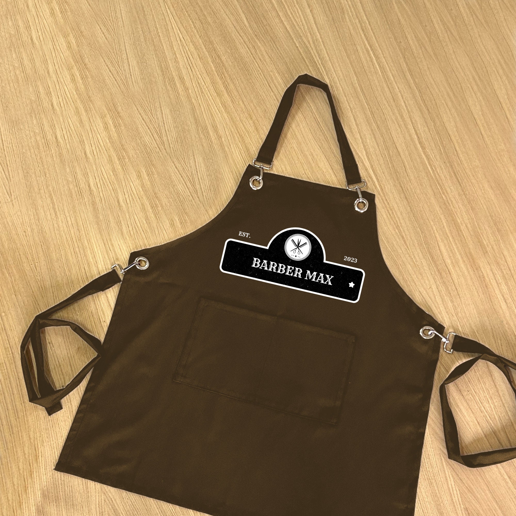 Customized Barber Apron for Men, Logo Printed Apron for Haircut, Man ...