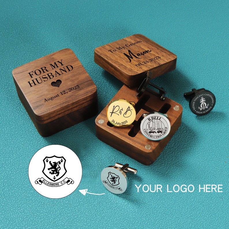 Custom Logo Cuff Links, Photo Cufflinks, Personalized Cufflinks ...