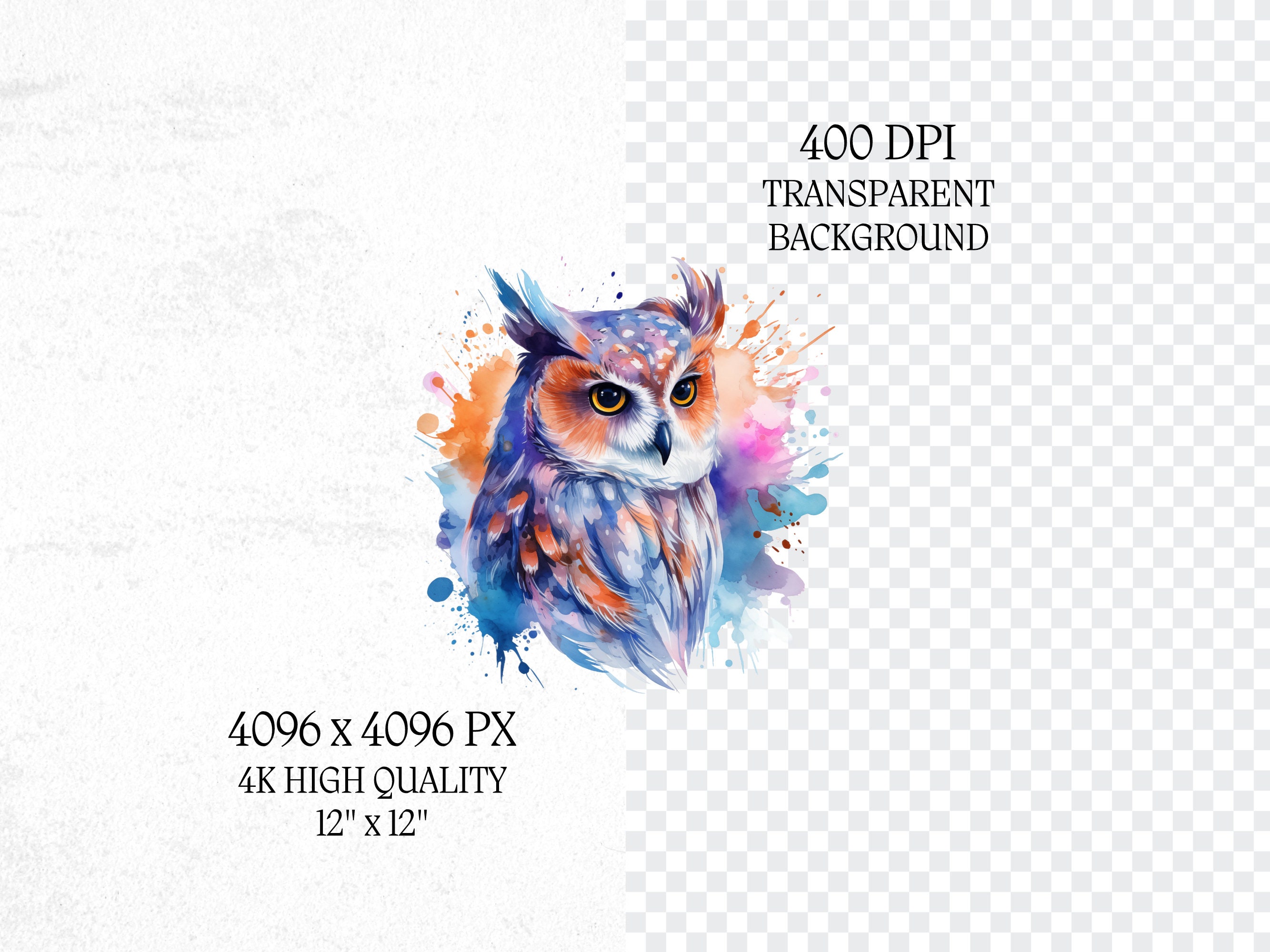 Watercolor Woodland Animals Clipart Bundle PNG Transparent - Etsy