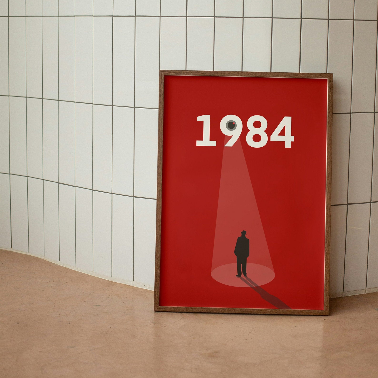 1984 George Orwell Poster | Vintage Book Poster | Book Lover Gift ...