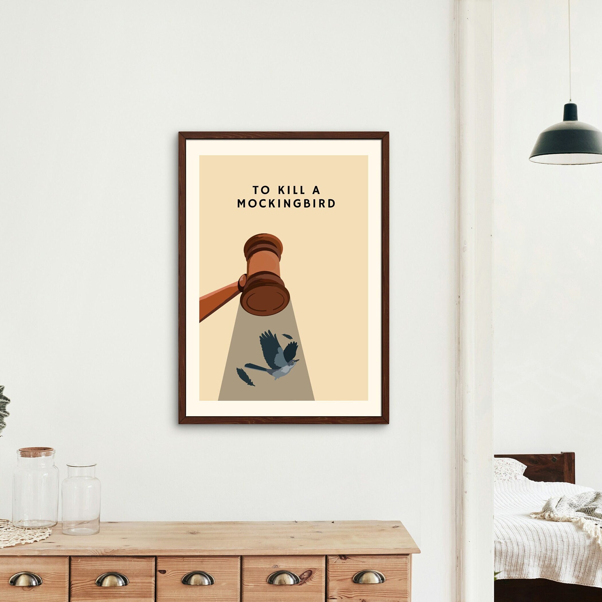 To Kill A Mockingbird Book Poster Book Poster Wall Art Classic Novels ...