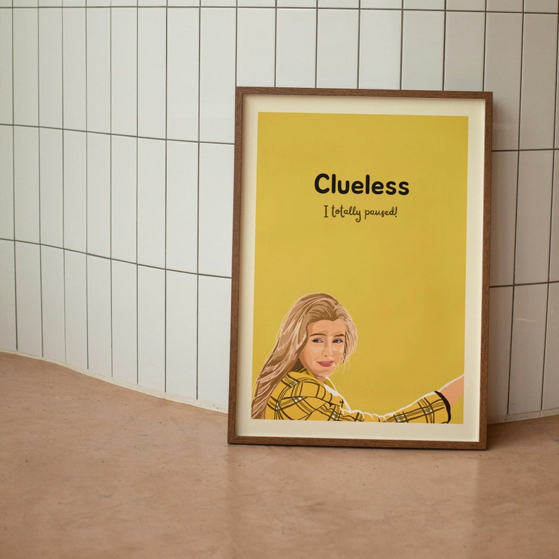 Clueless Movie Poster | Printable Wall Art | Clueless 1995 Cher | Ugh ...