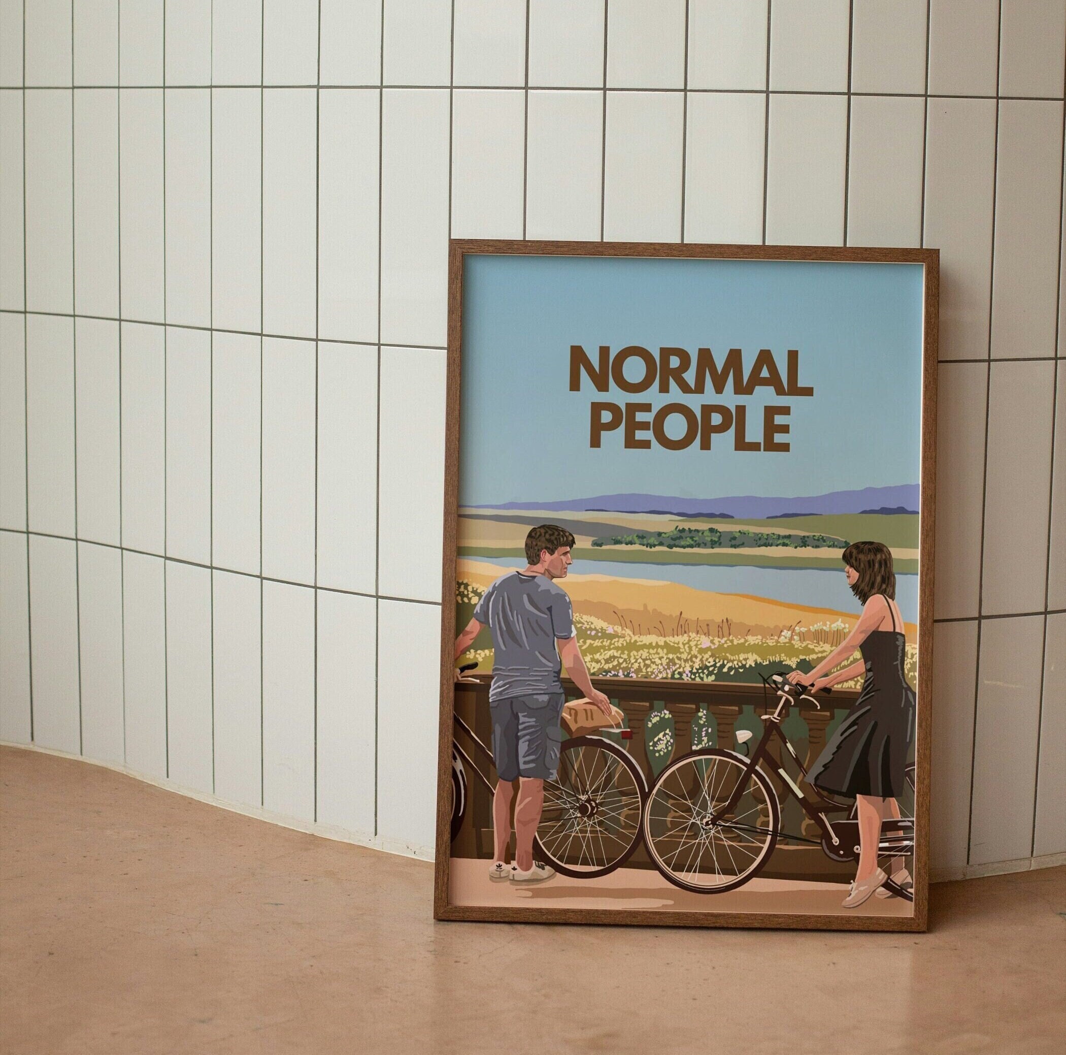 Normal People Poster Print Wall Art Print Vintage Minimalist Movie ...