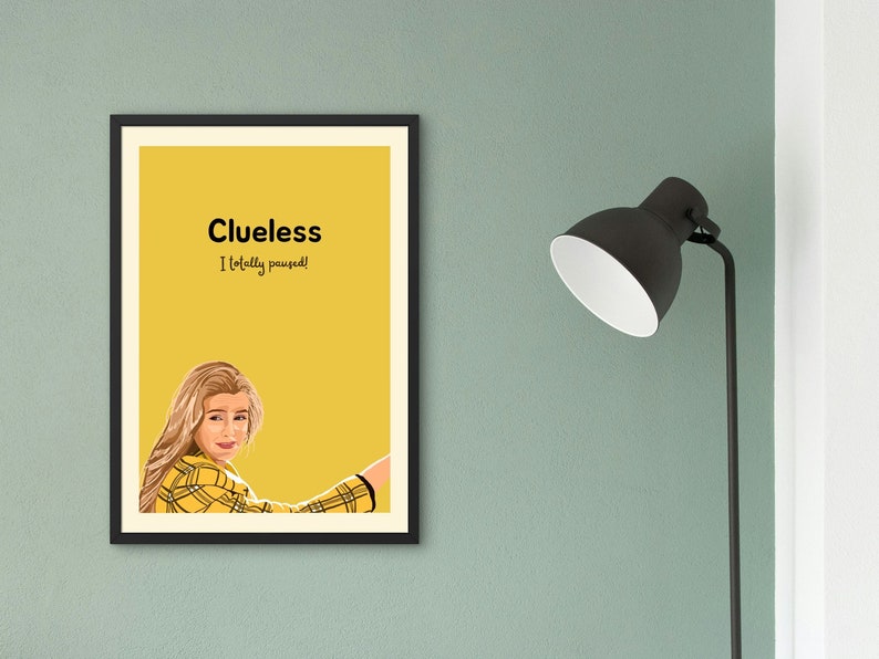 Clueless Movie Poster | Printable Wall Art | Clueless 1995 Cher | Ugh ...