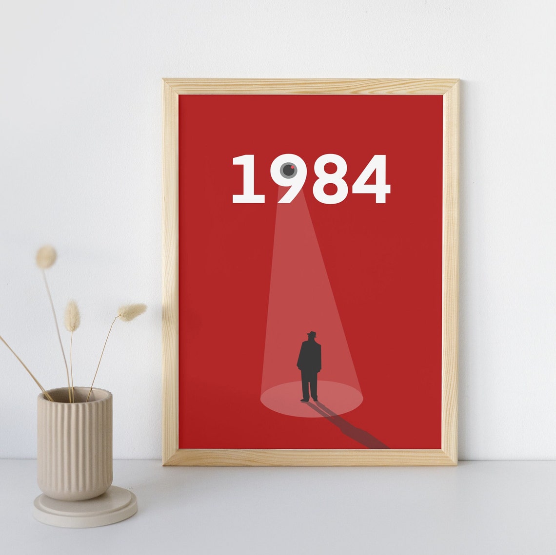 1984 George Orwell Poster | Vintage Book Poster | Book Lover Gift ...