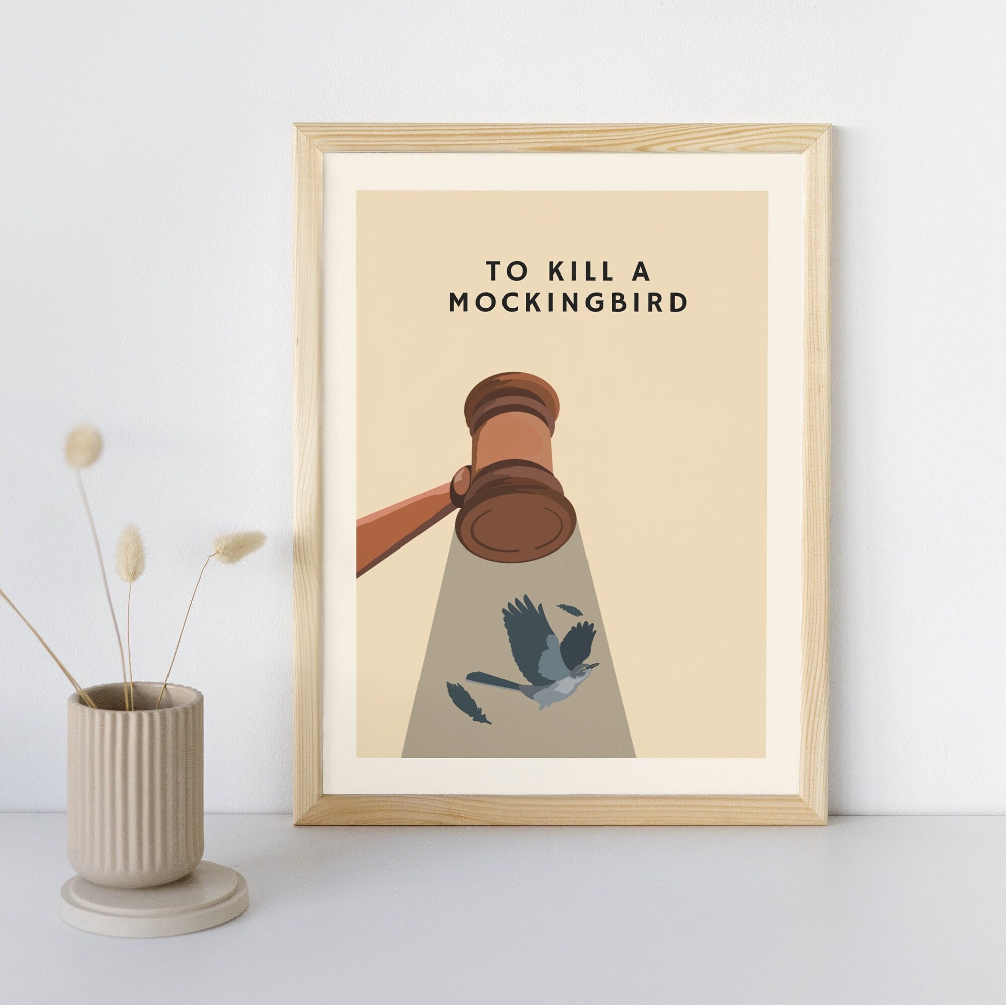 To Kill A Mockingbird Book Poster | Book Poster Wall Art | Classic ...