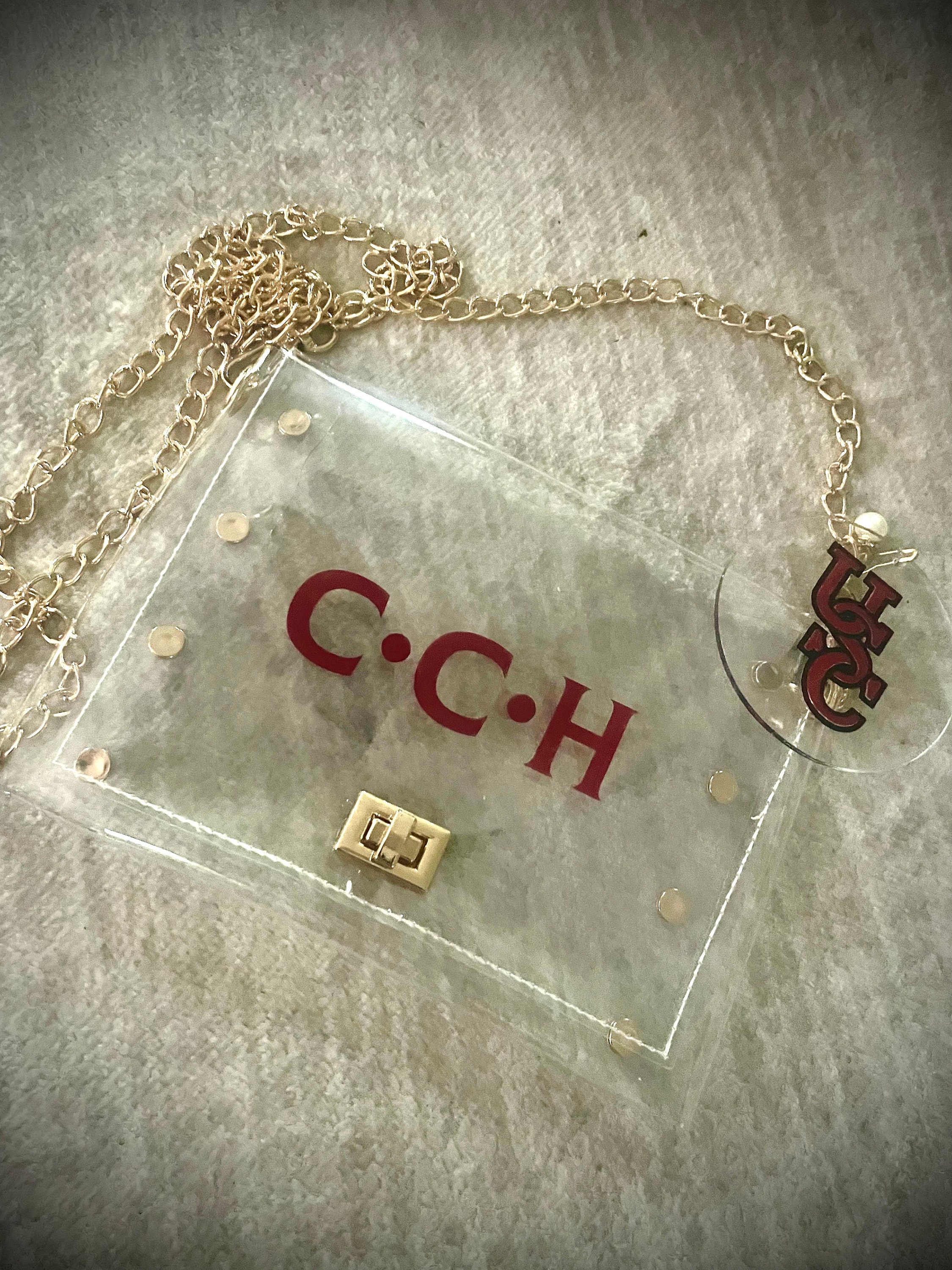 Clear Monogrammed Stadium Purse - Etsy