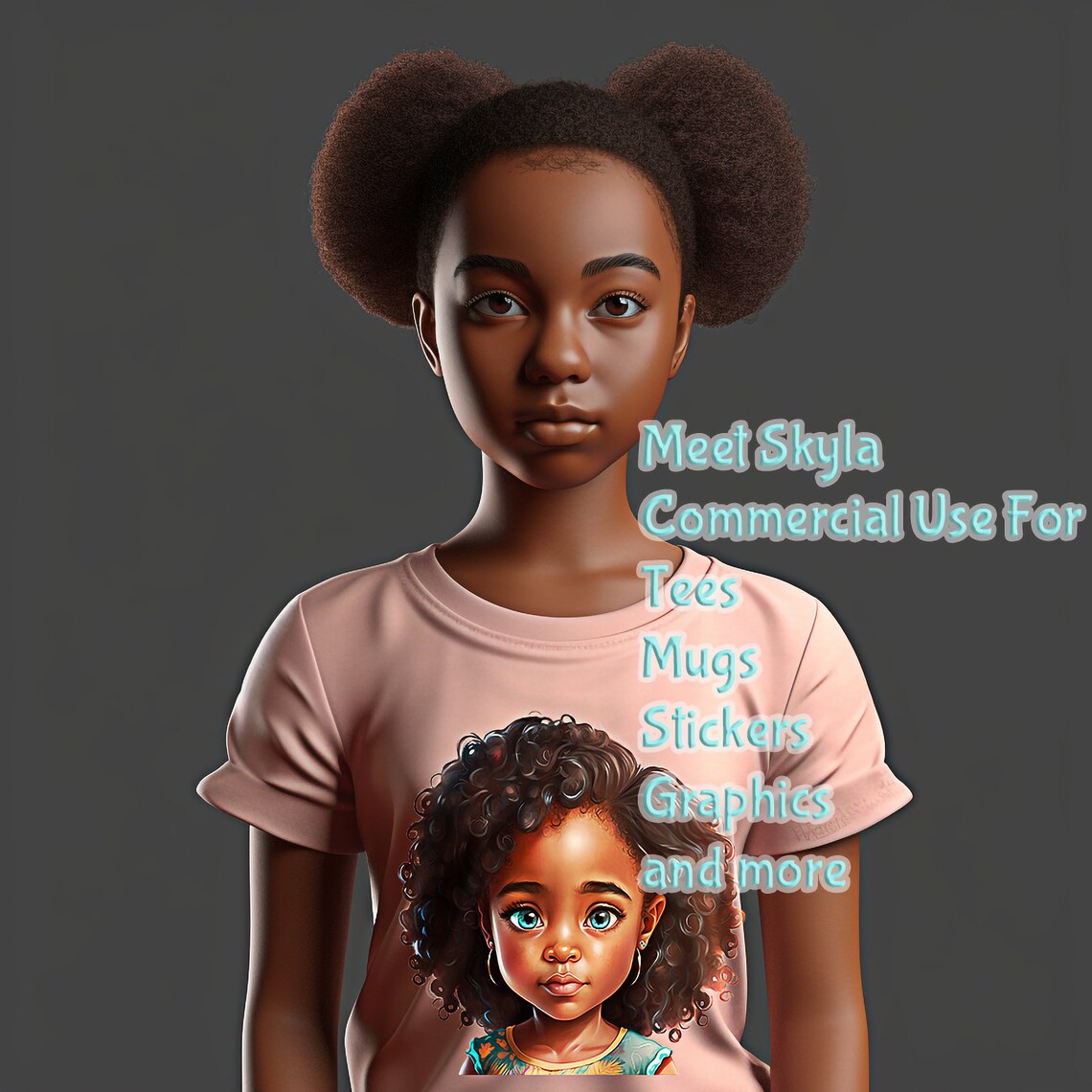 African American Chibi Art, Cute Skyla Character, Kawaii Black Girl ...
