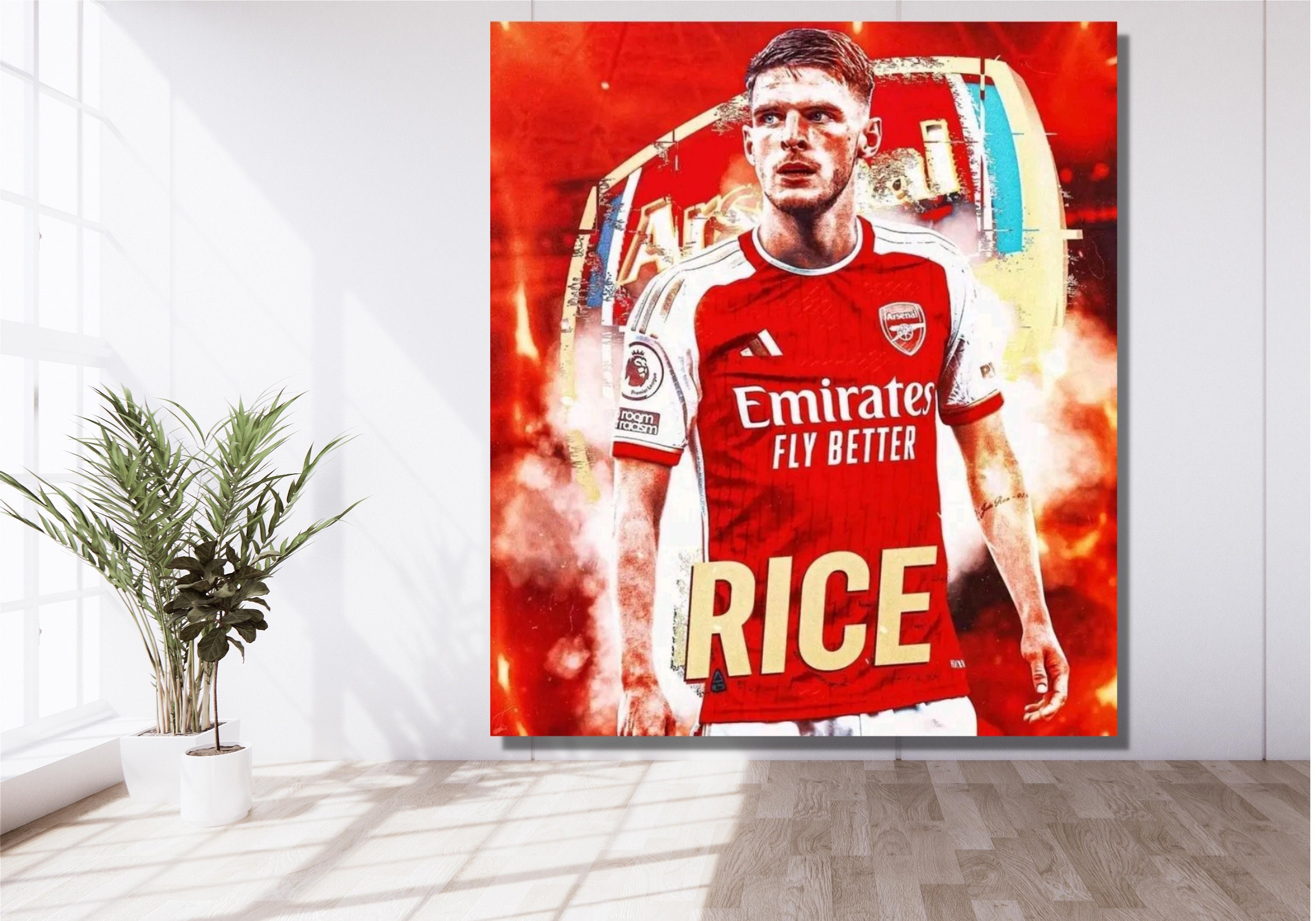 Declan Rice Canvassoccer Postersports Poster Football - Etsy