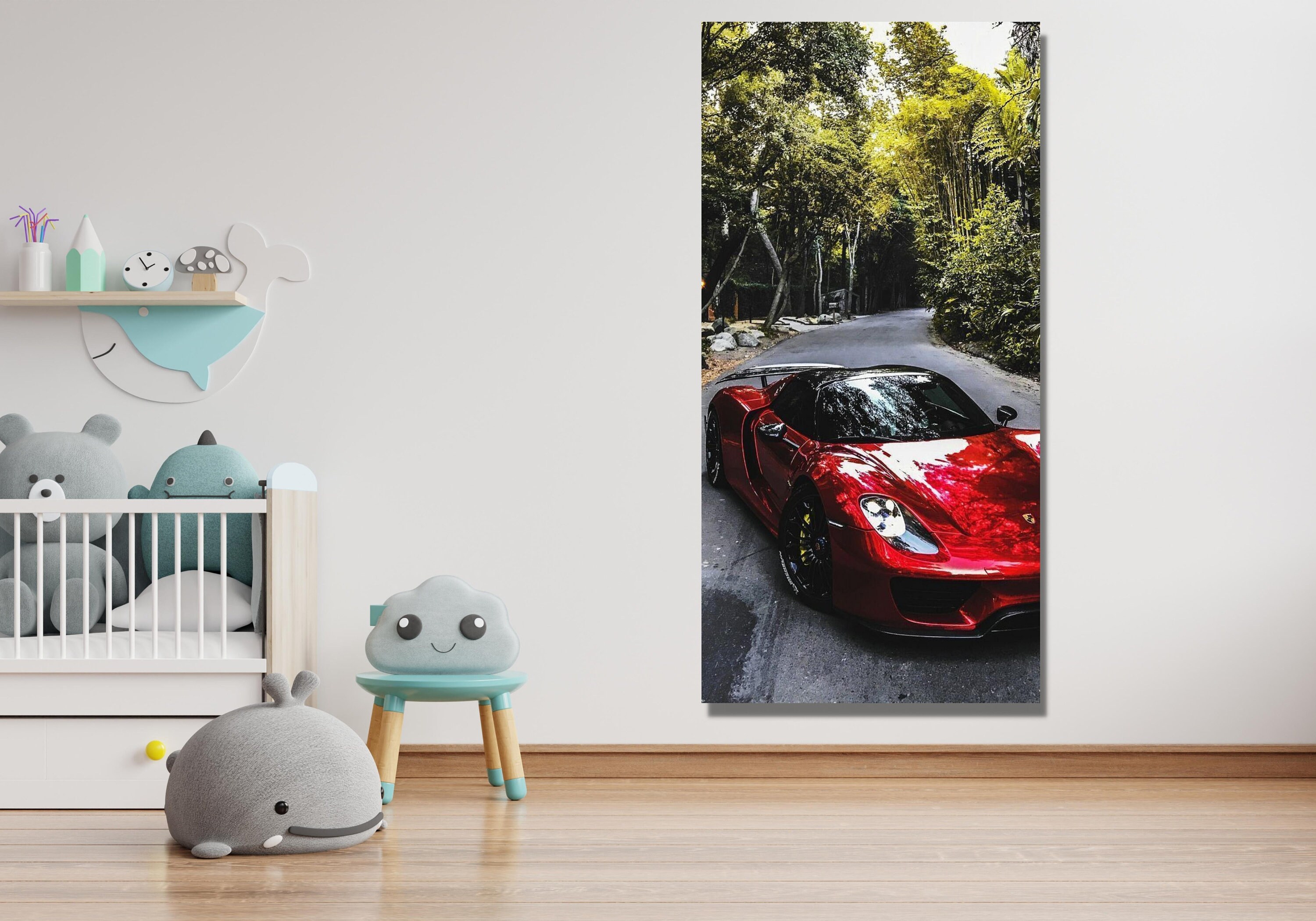 Ferrari Canvaslogo Wall Signrace Decorgift for Dadferrari - Etsy
