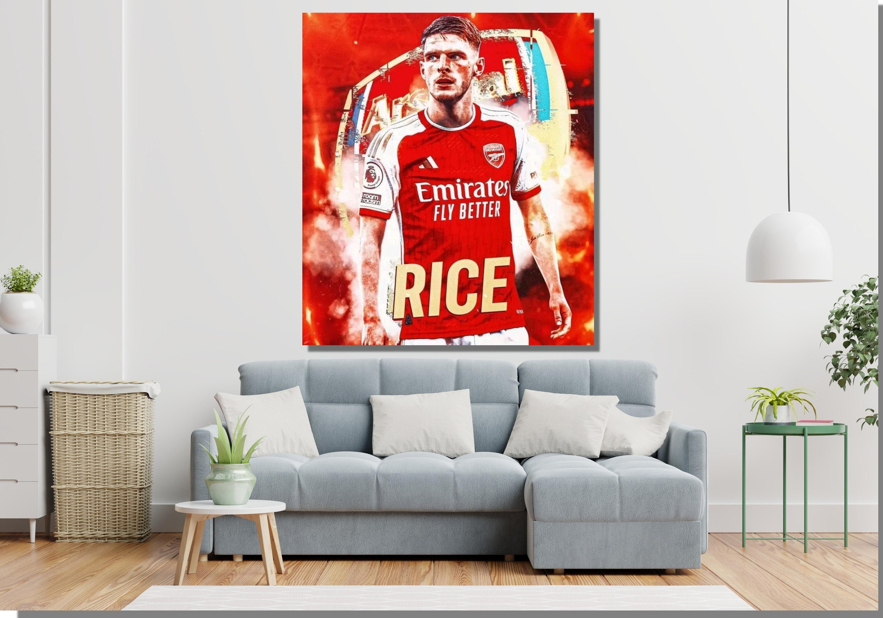 Declan Rice Canvassoccer Postersports Poster Football - Etsy