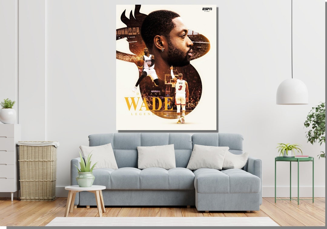Dwyane Wade Posterdwyane Wade Poster Wall Artdwyane Wade - Etsy