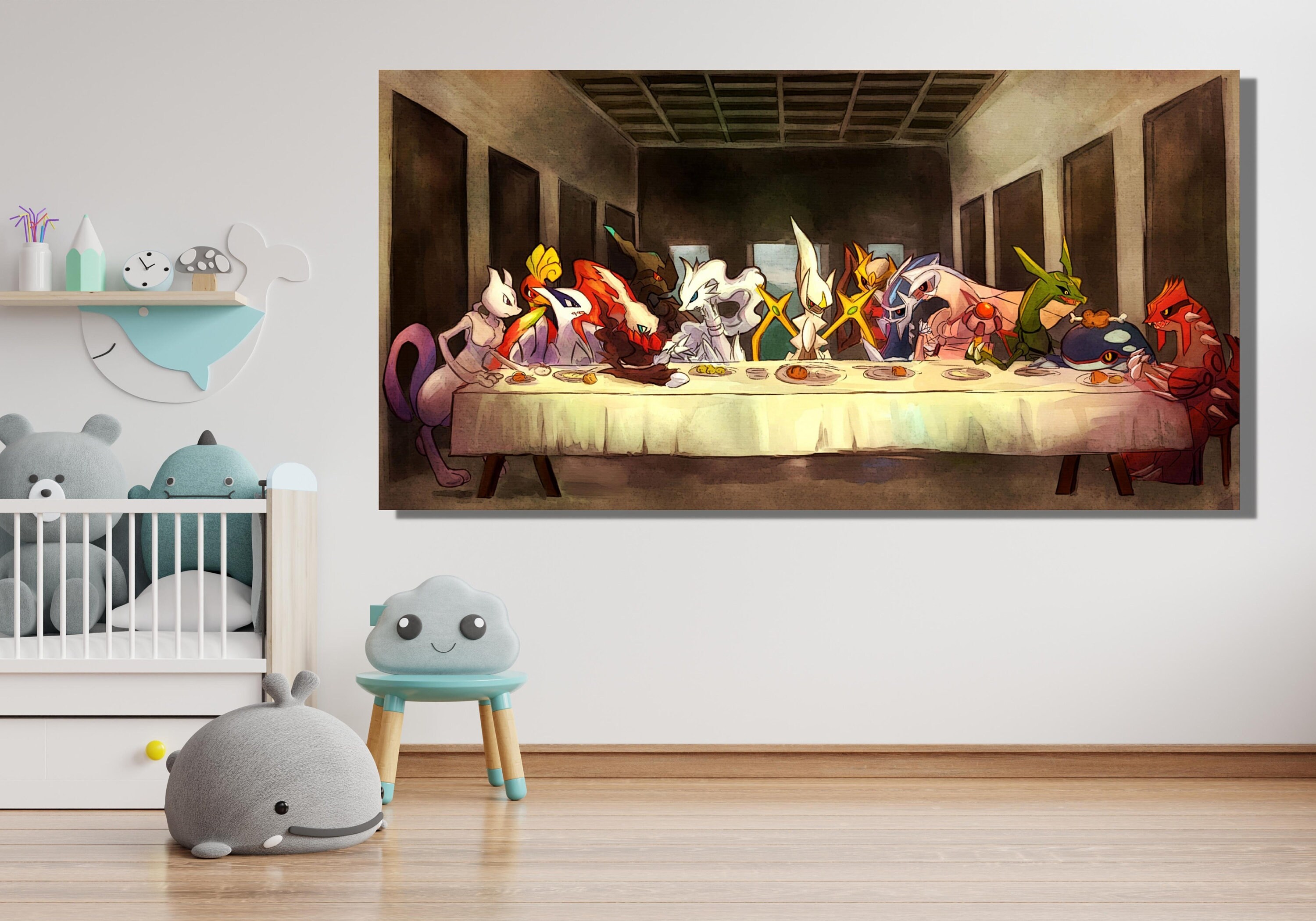 Pokemon Last Supper Wall Art Wall Decor Canvas Gallery Wraps - Etsy UK