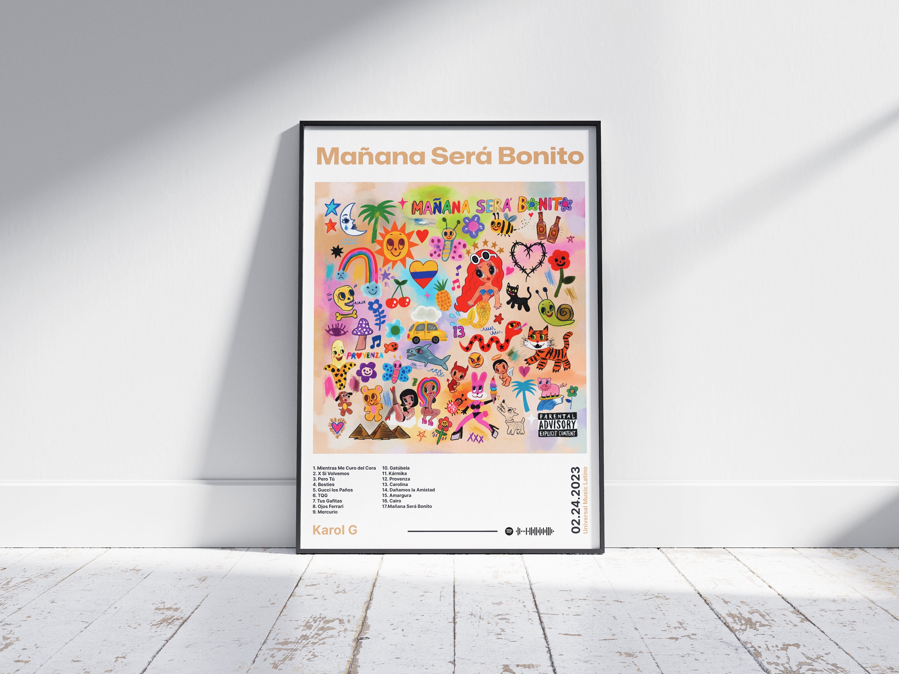 Karol G "Maana Ser Bonito" Album Poster, Póster Del álbum De Karol G ...