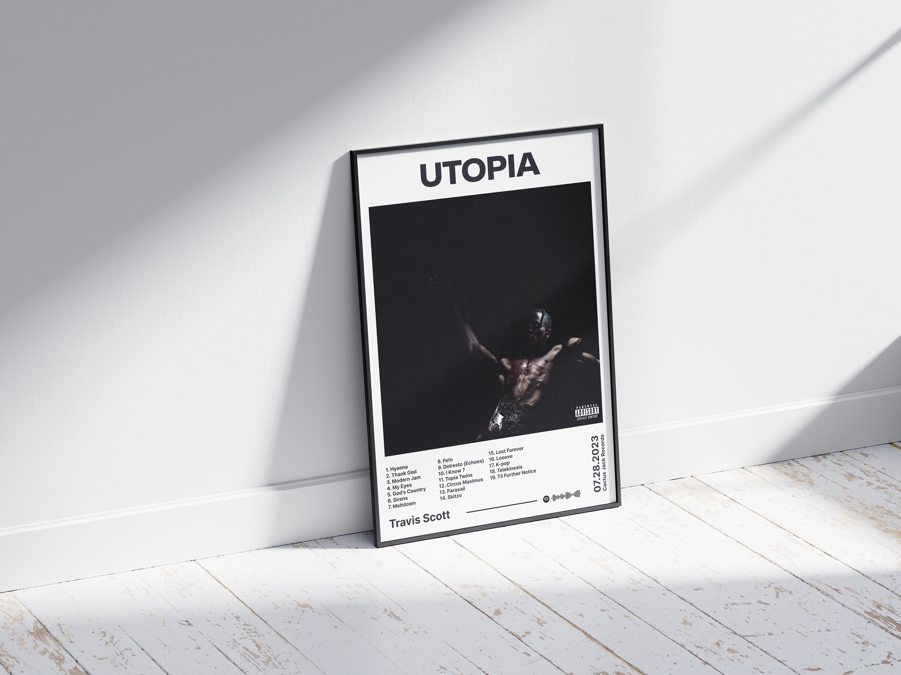 Travis - UTOPIA | Physical Album Poster sold by Yaroslava Apollonova ...