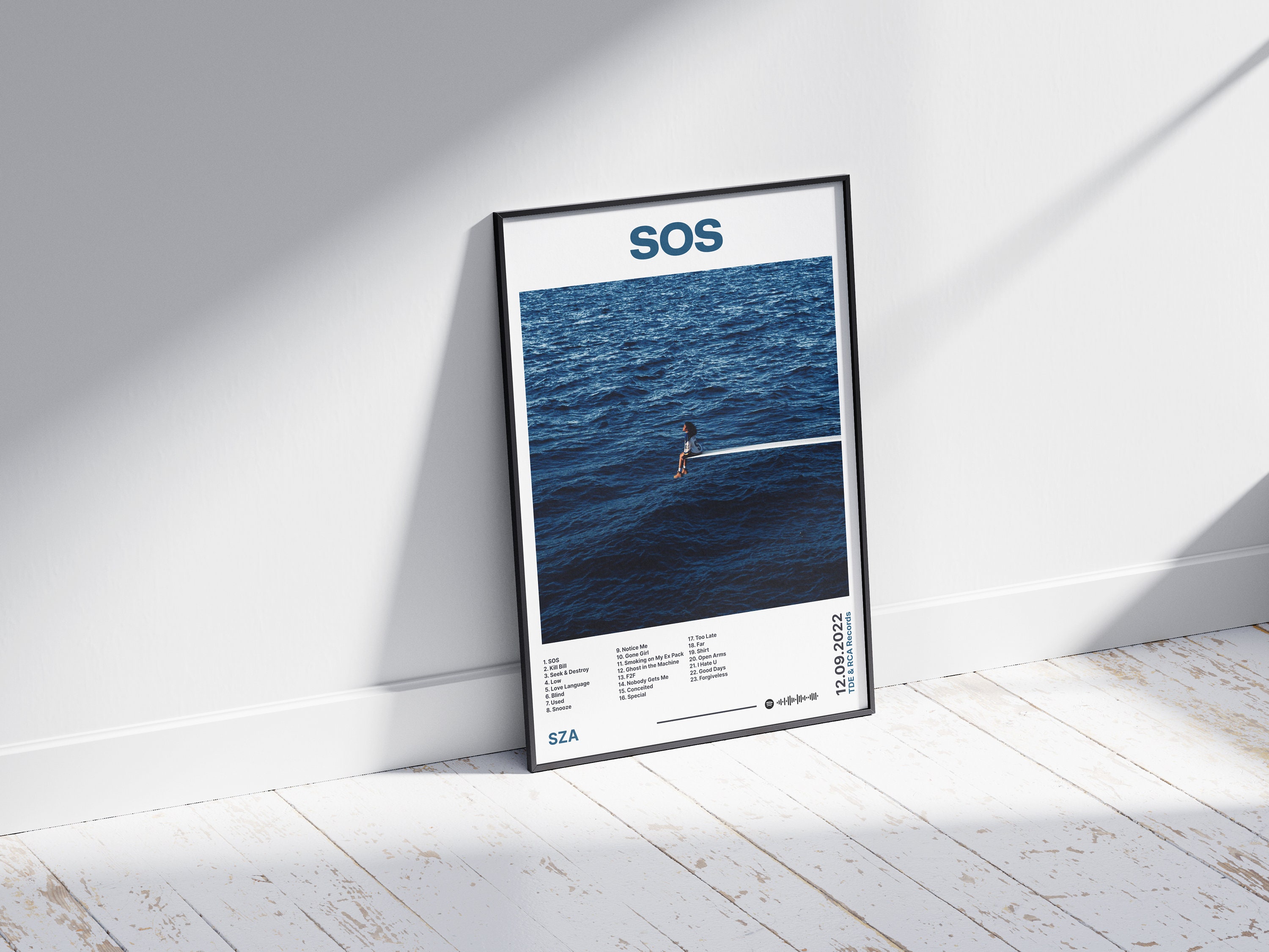 SZA - SOS | Printable Album Poster | Instant Digital Download | A1/A2 ...