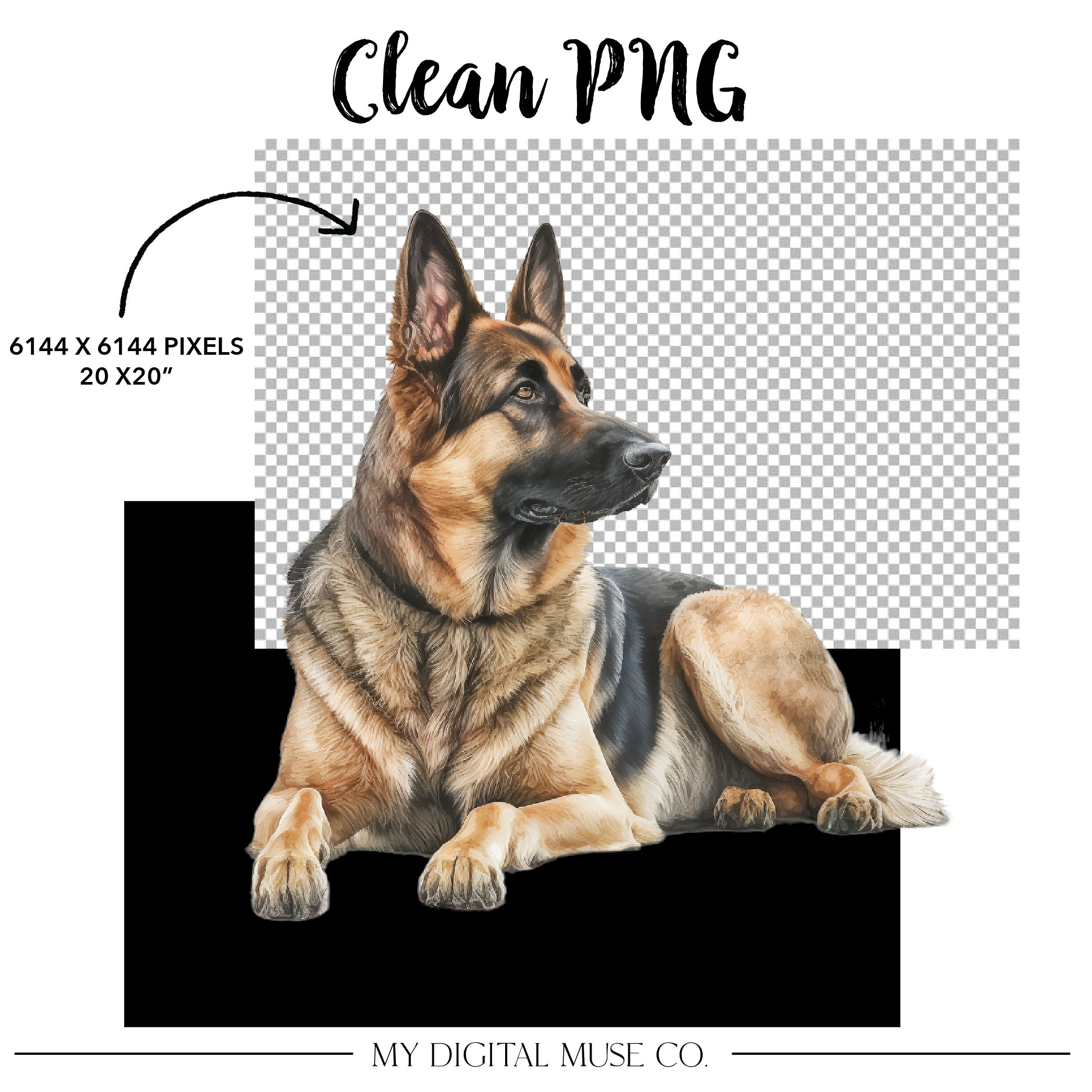 German Shepherd PNG Watercolor German Shepherd Clipart Jpg - Etsy