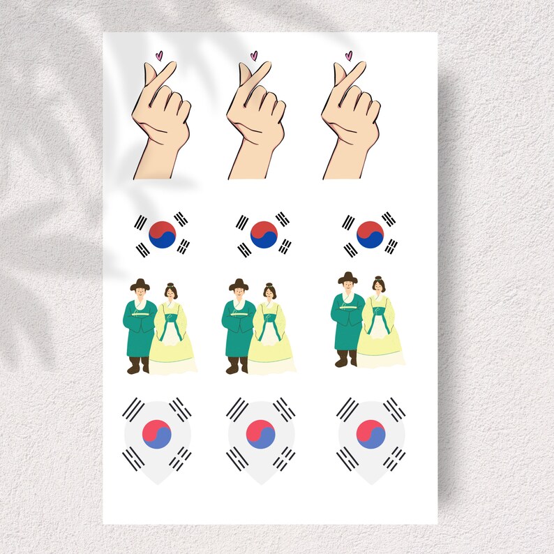 Korean Digital Stickers, Korea Digital Stickers, Korean Scrapbooking ...
