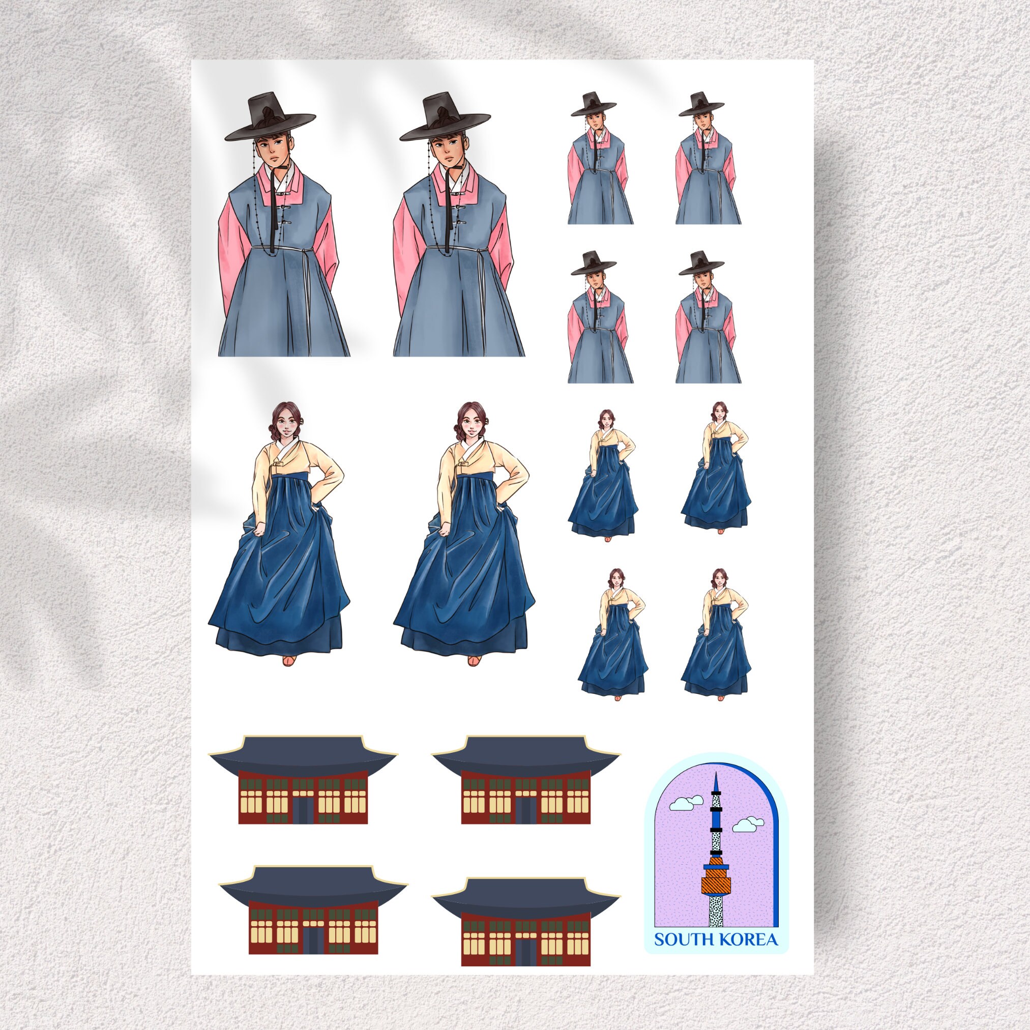 Korean Digital Stickers, Korea Digital Stickers, Korean Scrapbooking ...