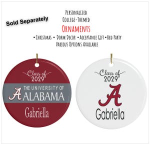 Personalized College Themed Luggage Tag, Graduation Gift, Custom Bag ...