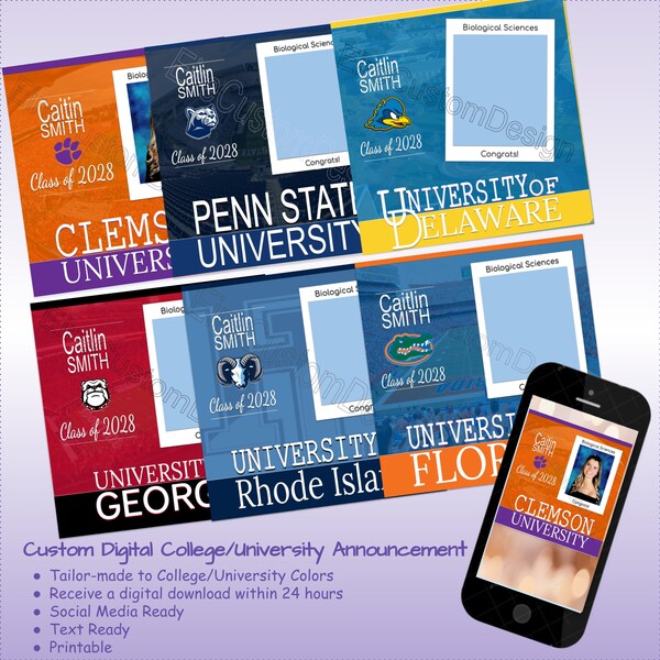 College Graduation Announcement - Etsy