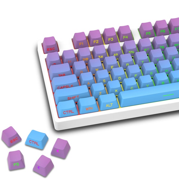 Side Printed Keycaps Set - Etsy
