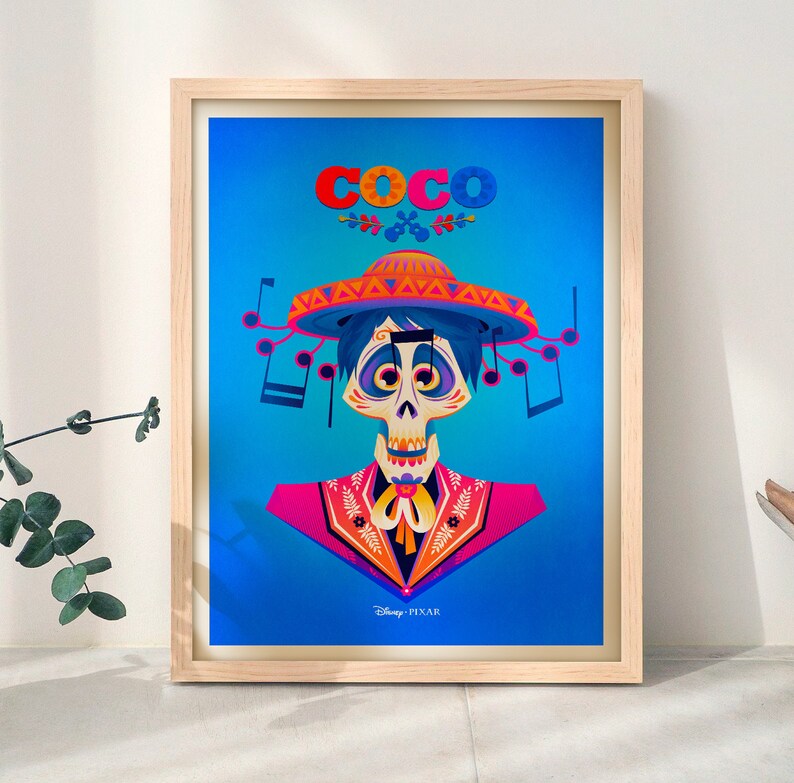 Affiche Illustrée Du Film Coco De Pixar, Décoration Murale - Etsy