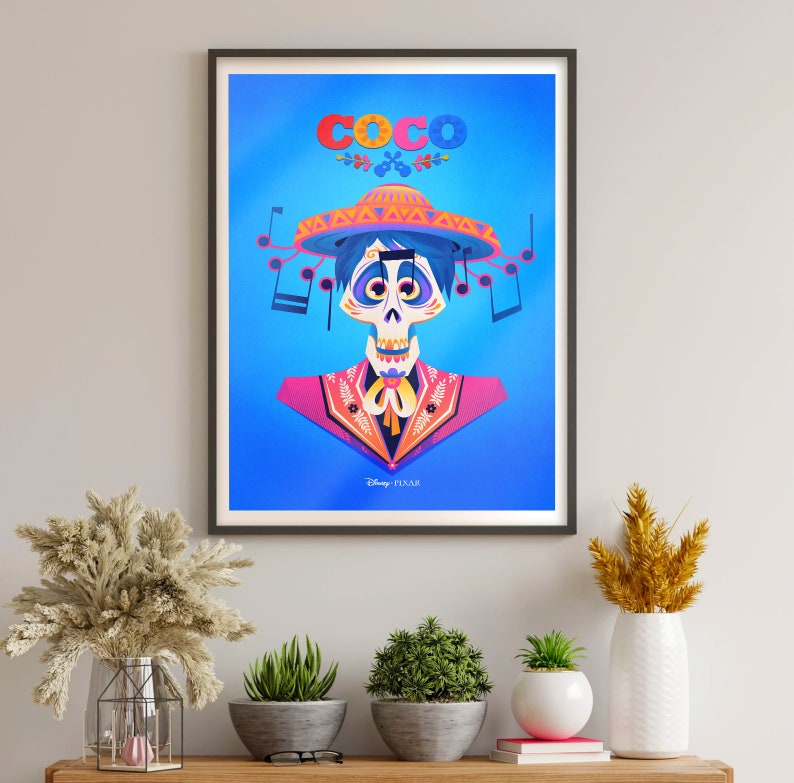 Affiche Illustrée Du Film Coco De Pixar, Décoration Murale - Etsy