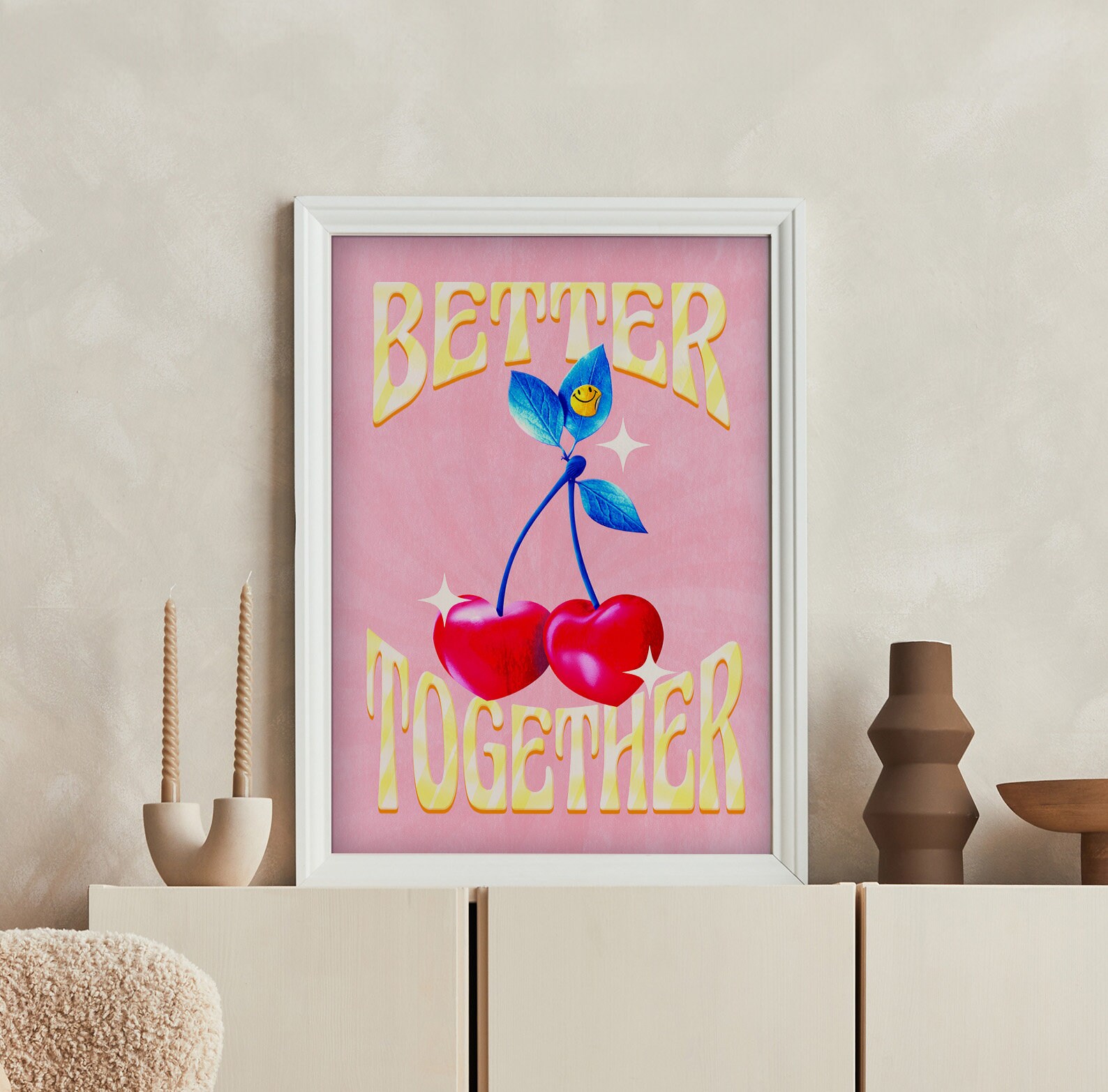 Affiche Illustrée Better Together, Décoration Murale - Etsy