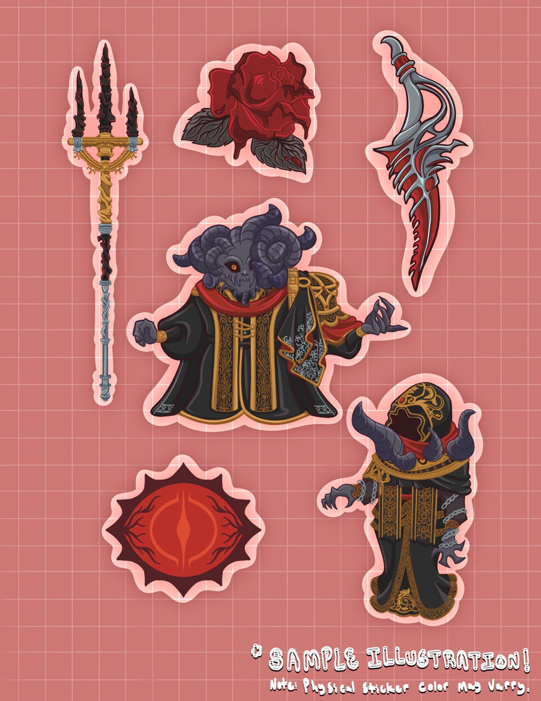 Mohgwyn Dynasty - Elden Ring - Mini Sticker Sheet - Etsy