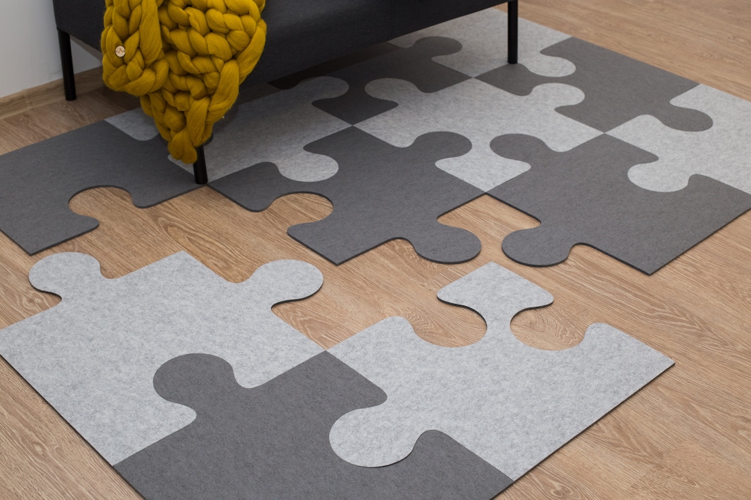 Felt Puzzle Rug, Rug for Children, Carpet for Children , Puzzle Carpet ...