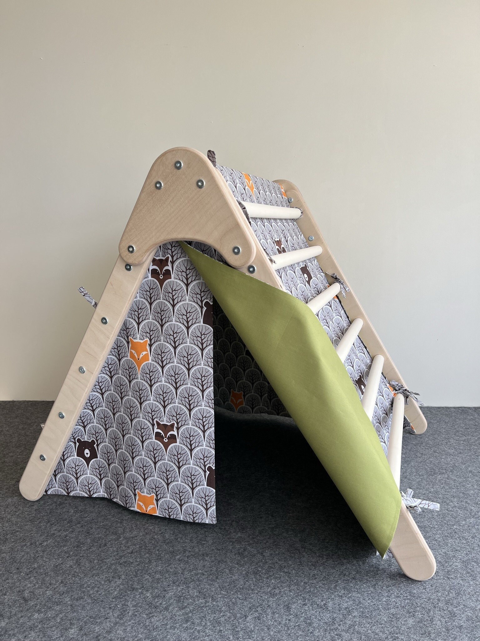 Climbing Triangle With 2-sided Tent for Kids - Etsy
