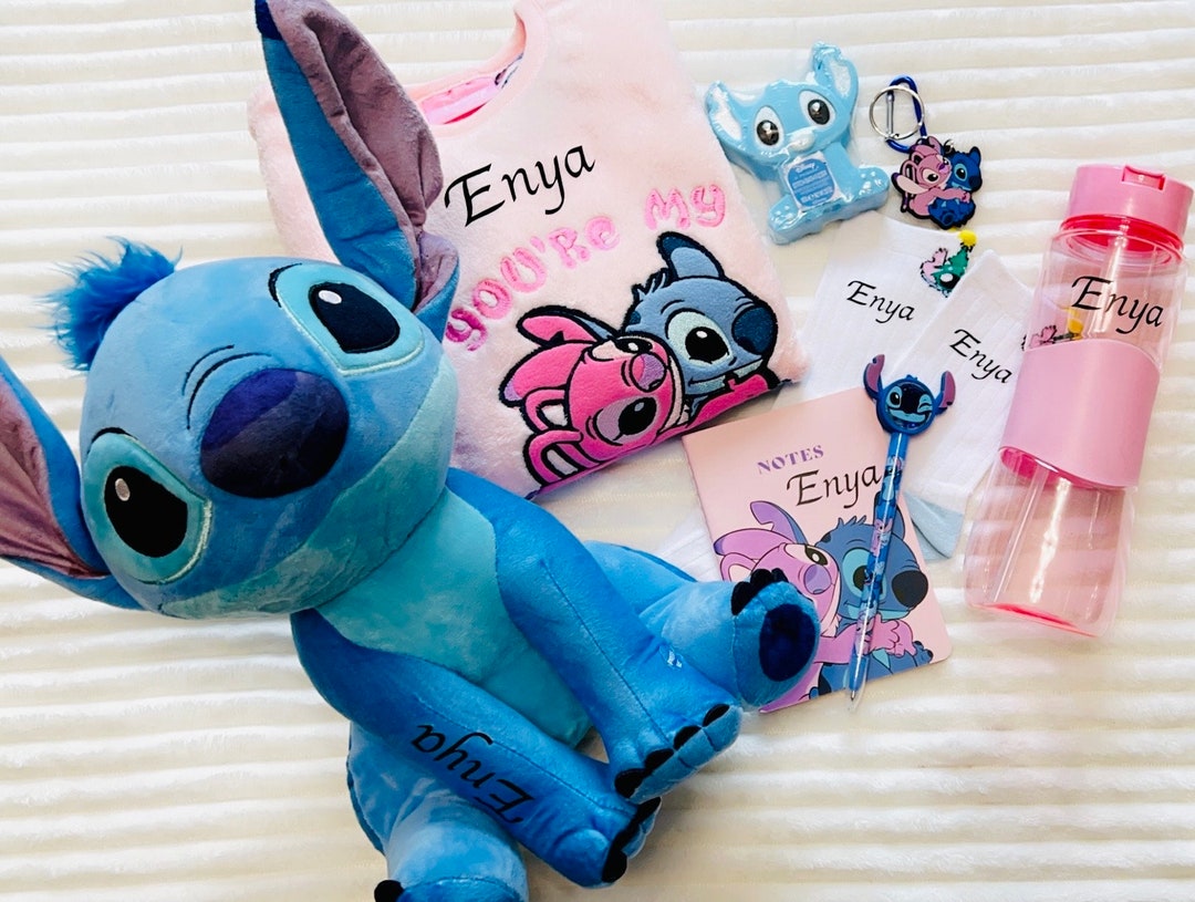 Lilo & Stitch Pjs Gift Box Set Personalised Teddy Pjs Luxury Gift Set ...