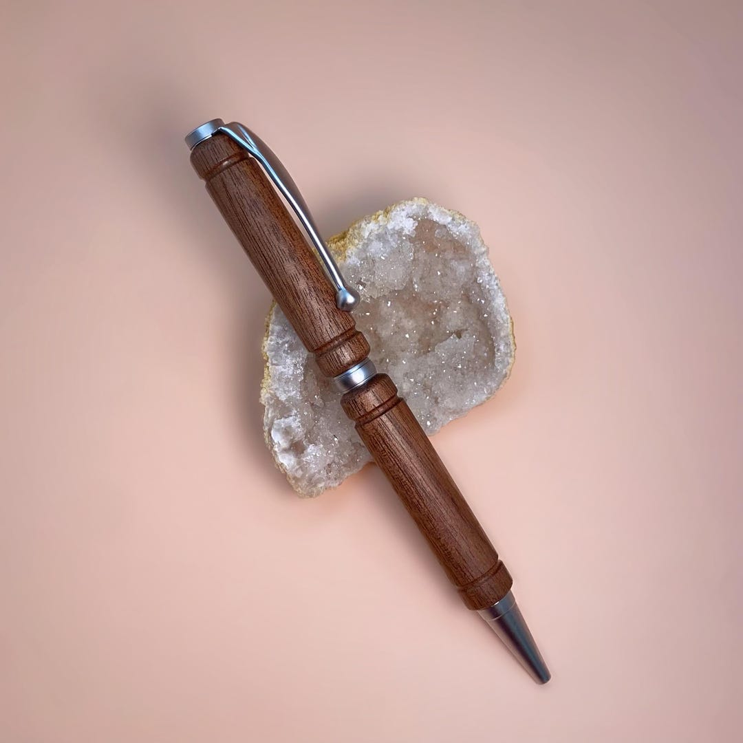 Sculpted Walnut Slimline Pen - Etsy