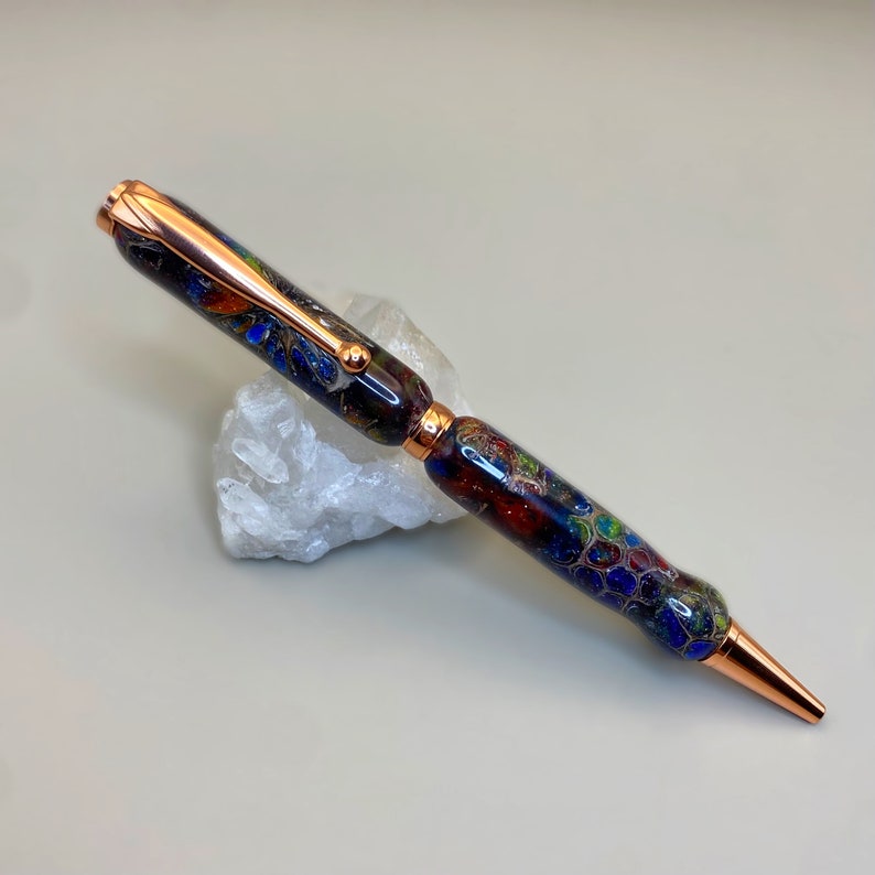 Pinecone Colorful Copper Slimline Pen - Etsy