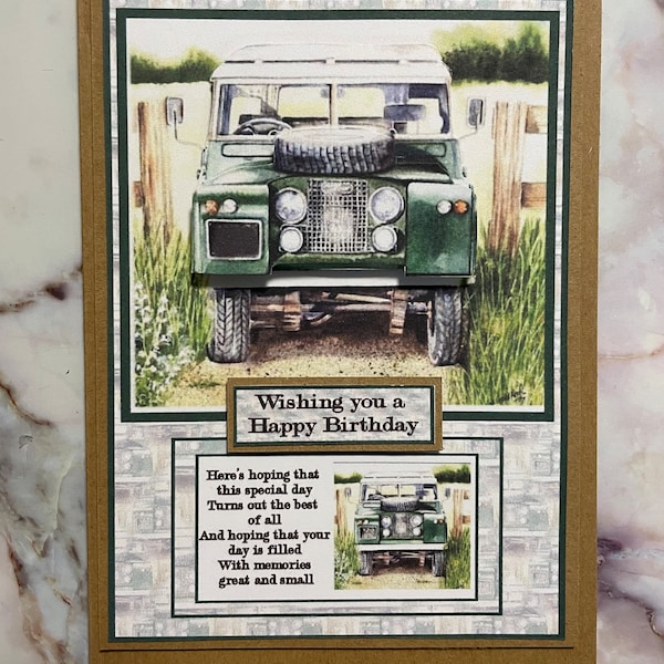 Land Rover Birthday Card - Etsy UK