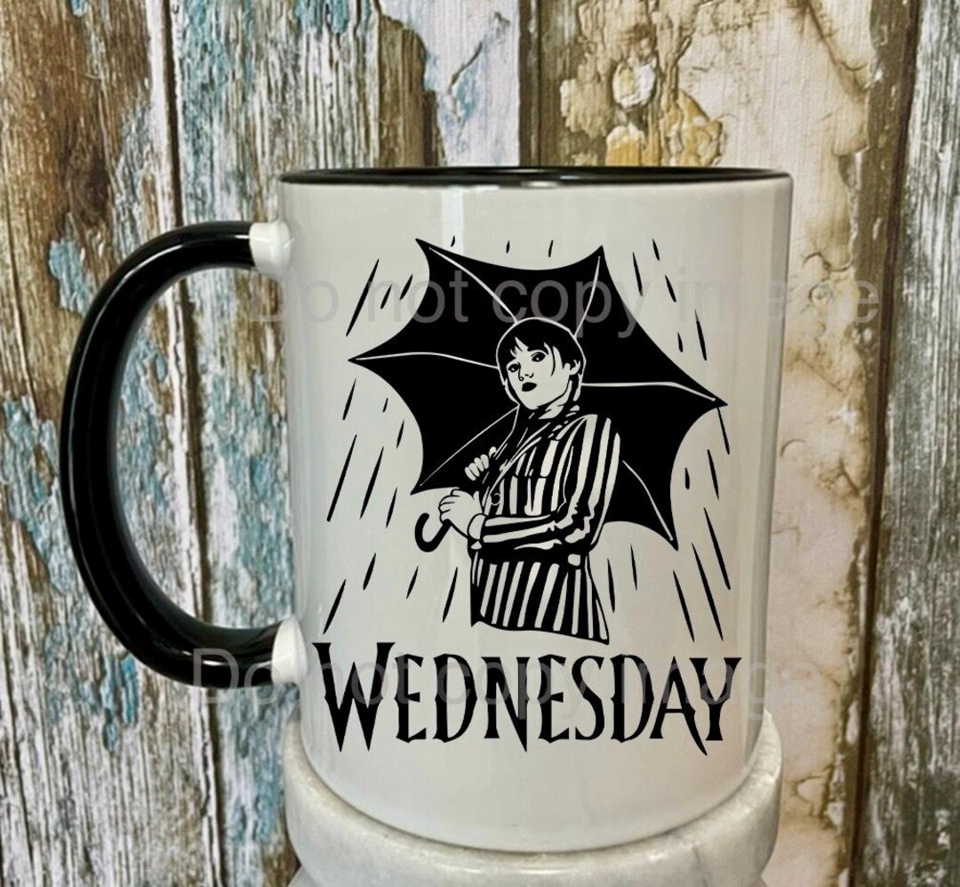 Wednesday Addams Mug: Unofficial Gothic Gift - Etsy