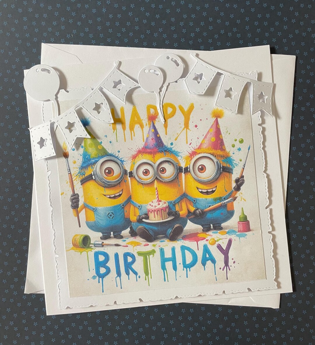 Minion Birthday Card, Minions, Birthday Card, Minion Gifts, Birthday ...